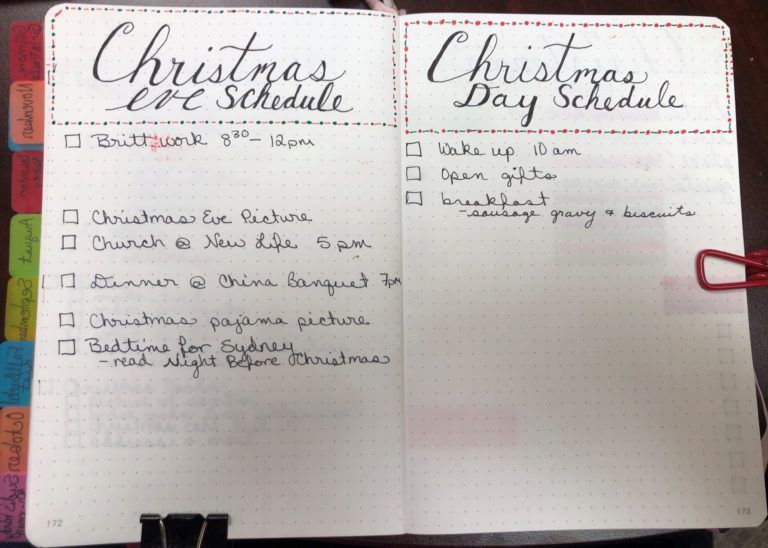 Christmas Planning Spreads - The Bosh Blog