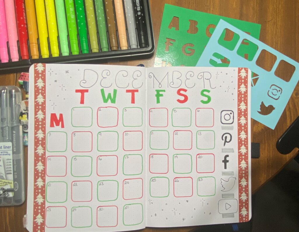 December 2020 Bullet Journal | Christmas - The Bosh Blog