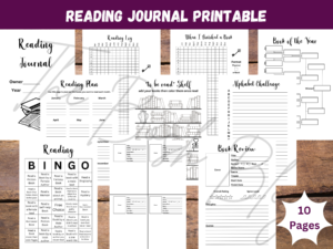 Reading Journal Bundle – Digital Download - The Bosh Blog