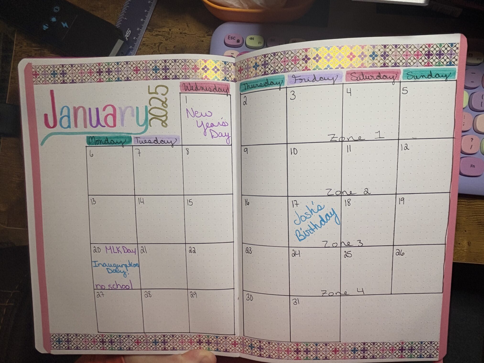 How to Set Up a 2-Page Calendar Spread - The Bosh Blog